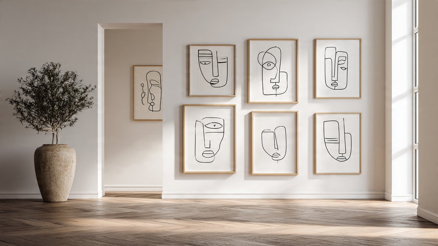 16 Stunning Minimalist Line Art Ideas for Clean & Elegant Spaces ...